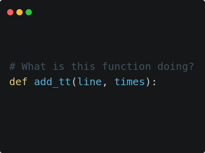 My 3 Worst Python Function Names